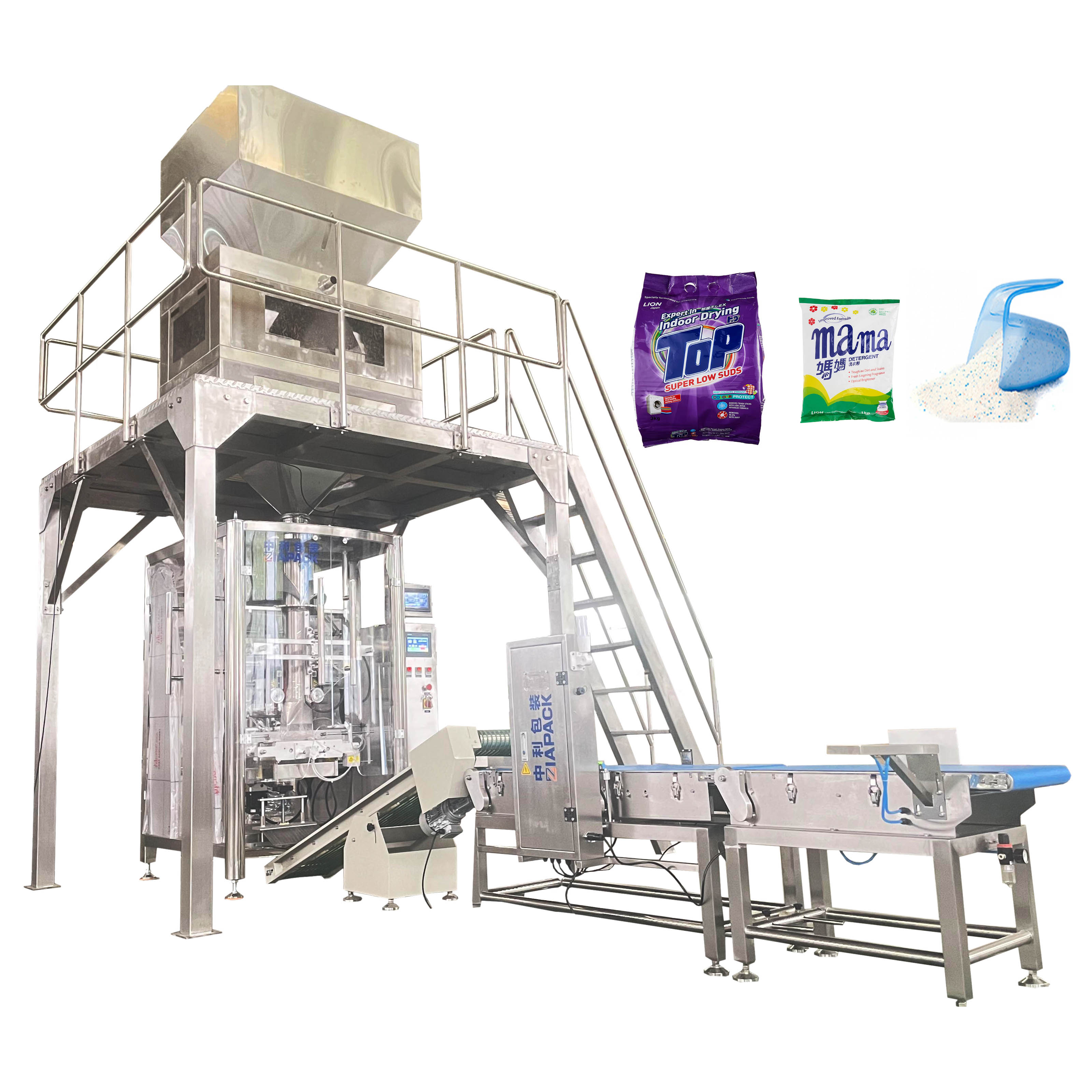 Automatic laundry detergent powder packing machine - IAPACK