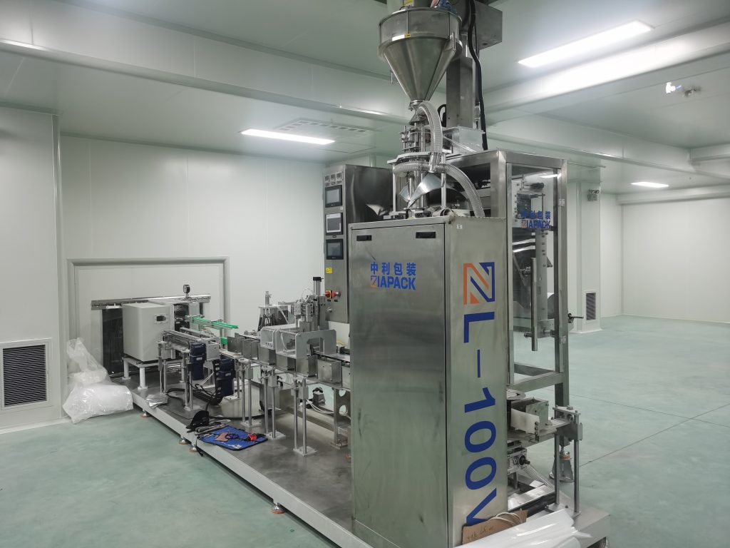 Automatic vacuum packaging machine for 2kg Enzyme finished installation ...