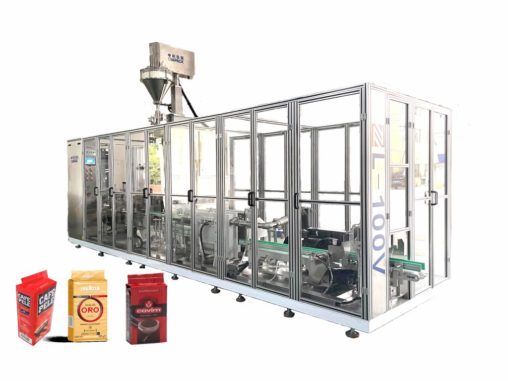 Automatic Linear Type Brick Vacuum Bag Packaging Machine - IAPACK