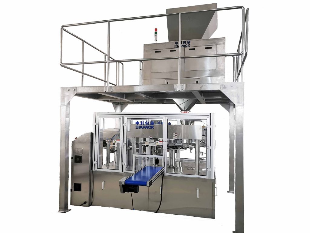 Automatic pre-made stand up pouch packaging machine - IAPACK