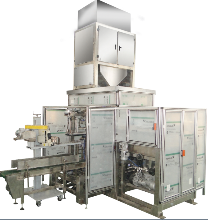 Automatic bagging machine for 25kg granule product - IAPACK