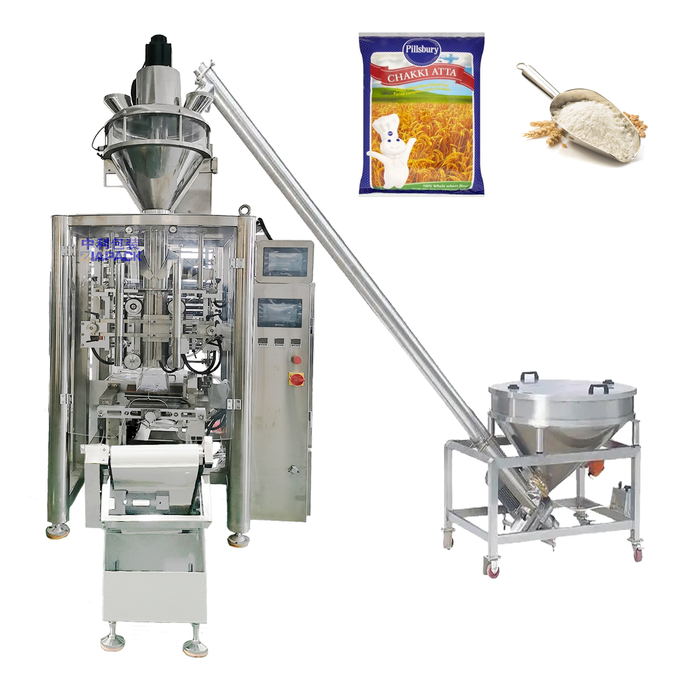 Automatic vertical bag forming filling sealing and packaging machine - IAPACK