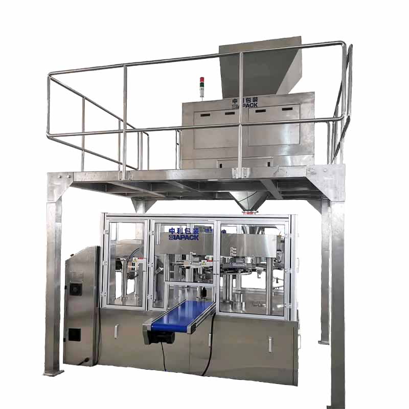 Automatic pre-made stand up pouch packaging machine - IAPACK