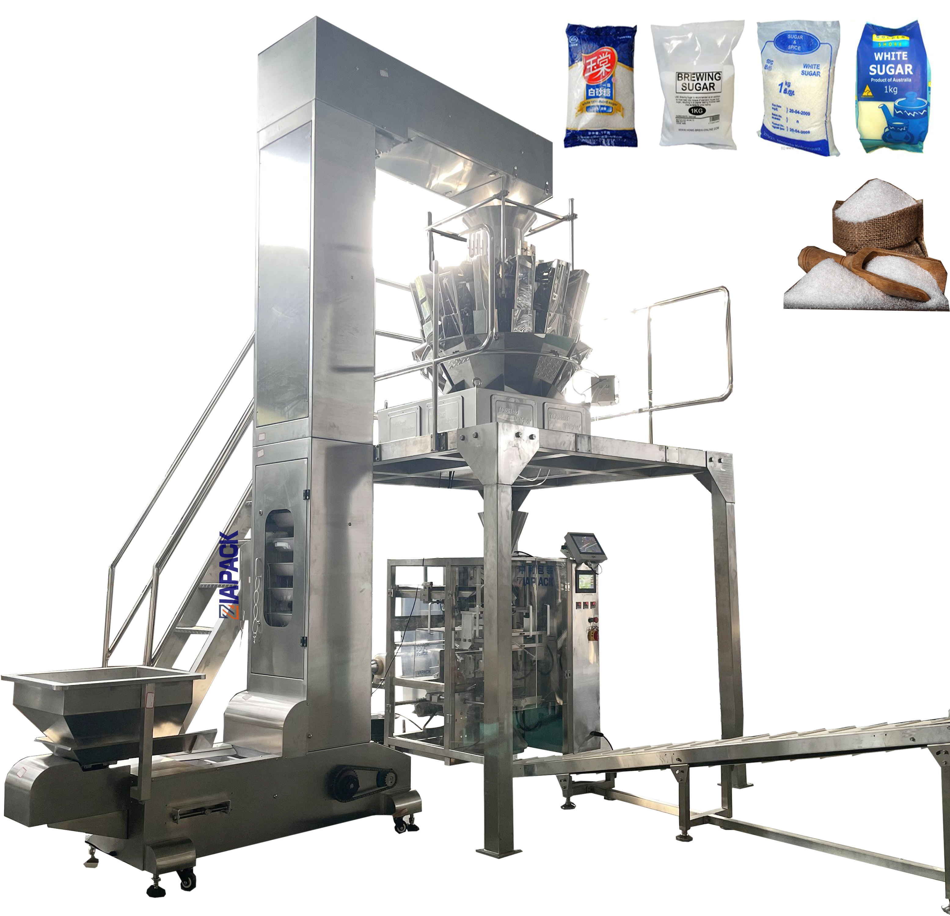 Automatic sugar bag forming filling sealing packaging machine - IAPACK