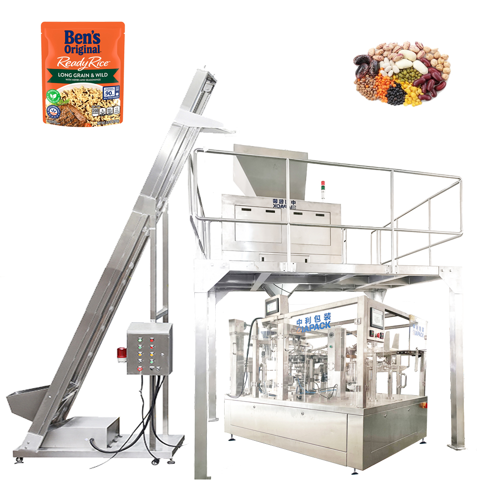 Pre-made pouch taking filling packaging machine - IAPACK