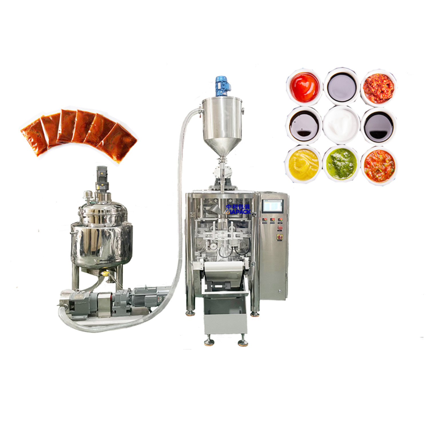 ZL420 soup bag forming filling sealing packaging machine - IAPACK