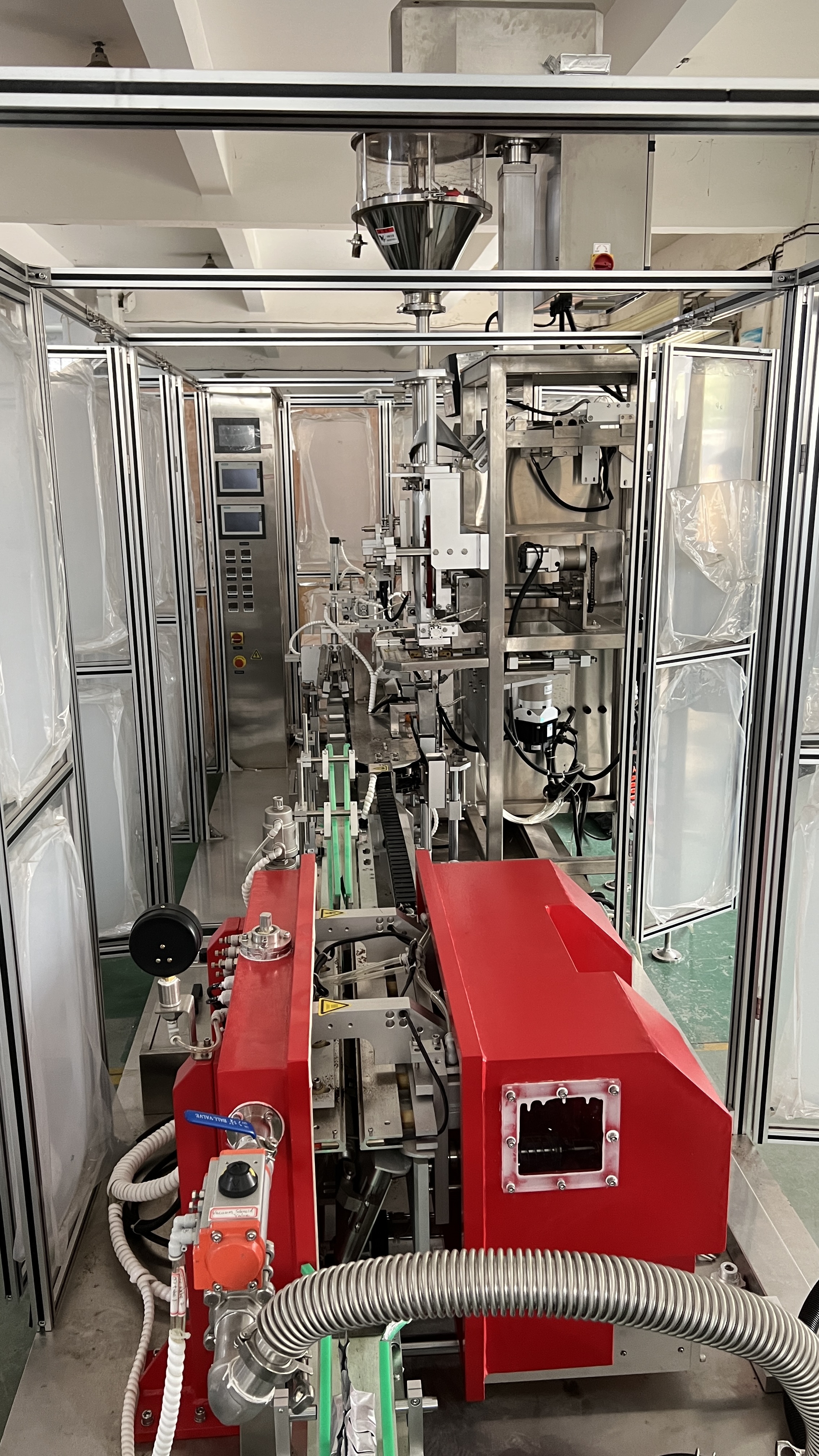 Good news! new automatic one vacuum chamber brick bag forming filling ...